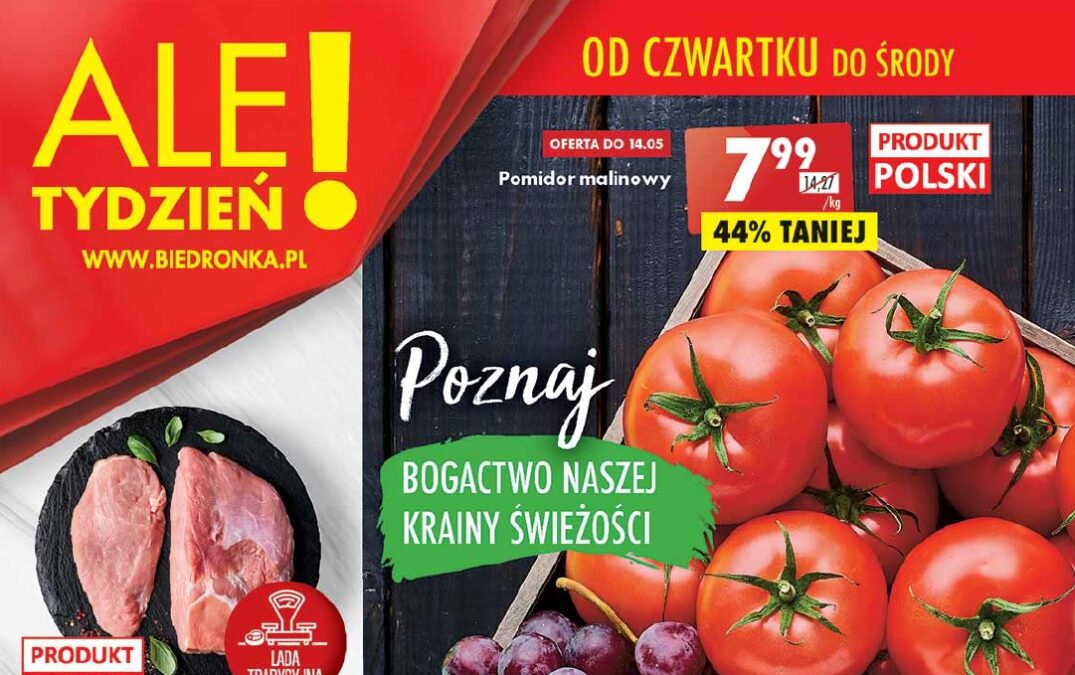 Biedronka nowa gazetka 12.05-18.05. Promocje Biedronka od czwartku 12 maja